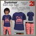 Second Life Marketplace - Summer Get-Up Set [2cute] Tropical Two